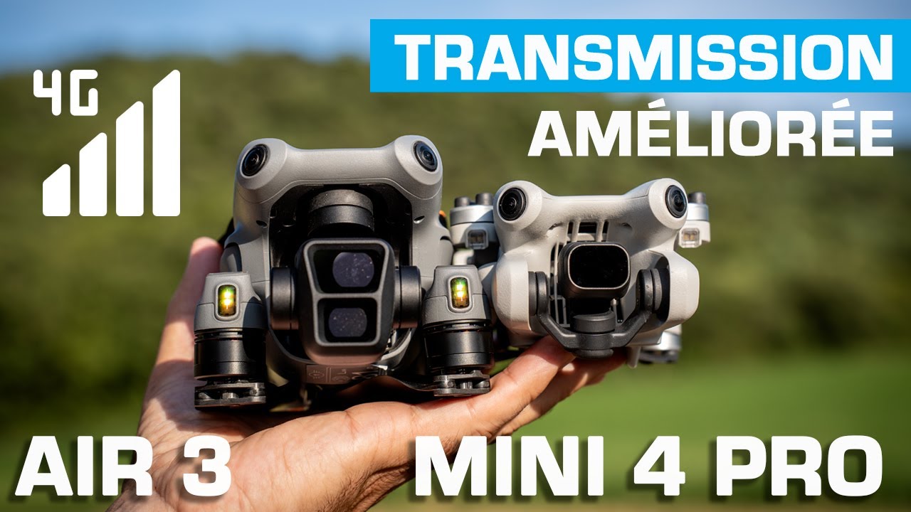TRANSMISSION AMÉLIORÉE pour DJI AIR 3 et MINI 4 PRO avec le DONGLE 4G ...
